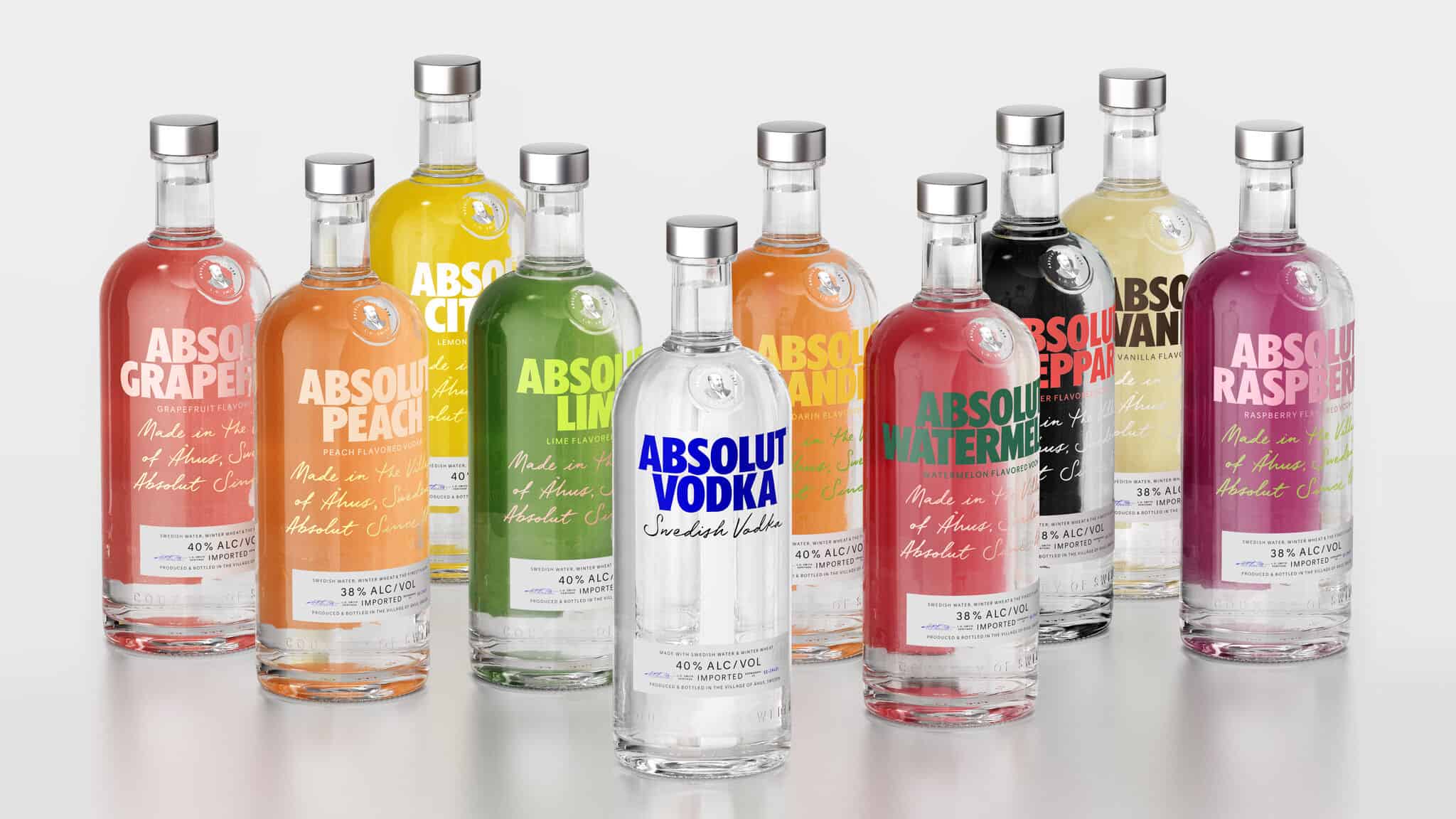 Absolut baisse le taux d'alcool de ses vodkas aromatisées